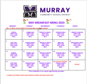 Menus & Nutrition – Murray